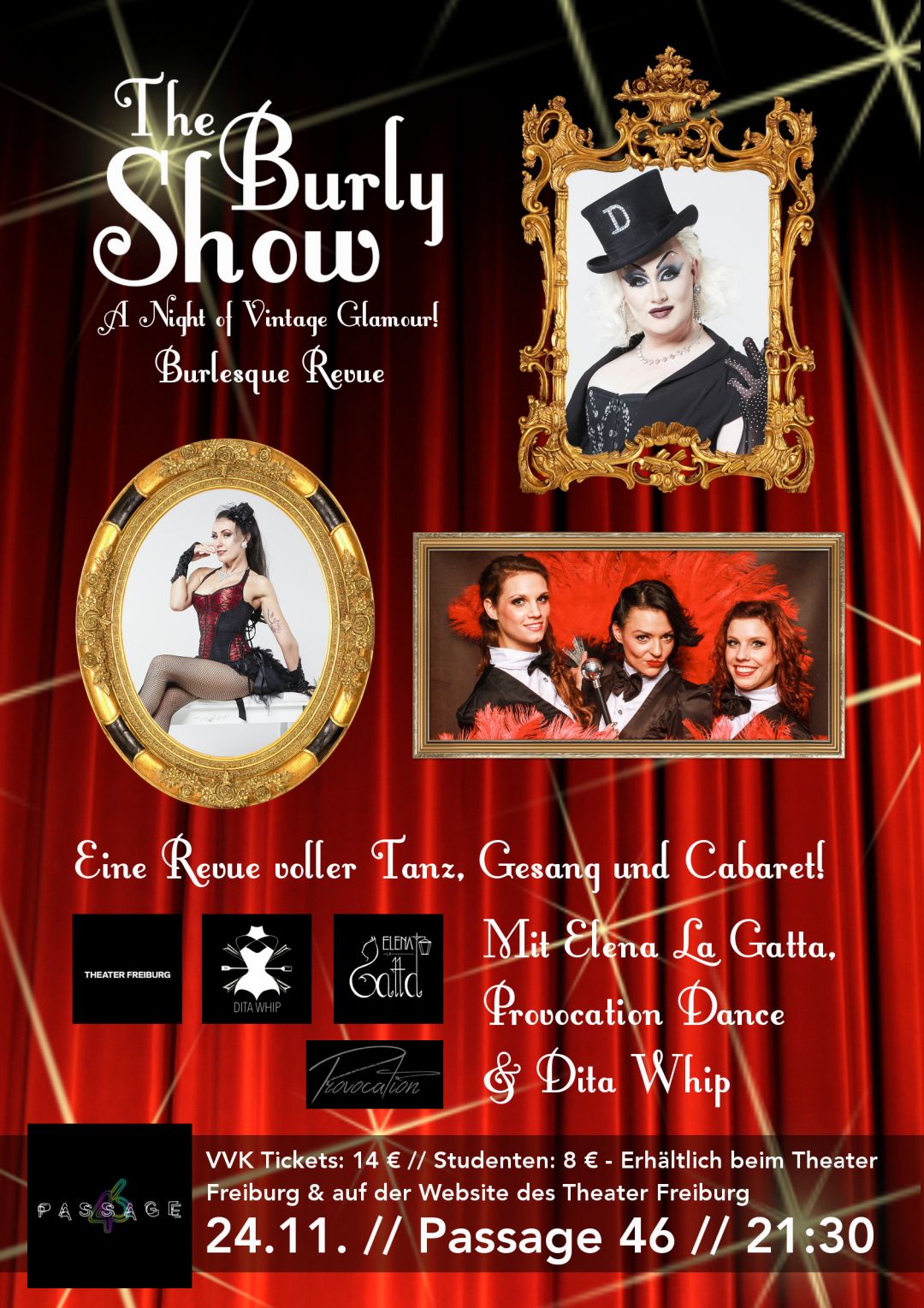 The Burly SHow Poster - Showtanzgruppe Provocation